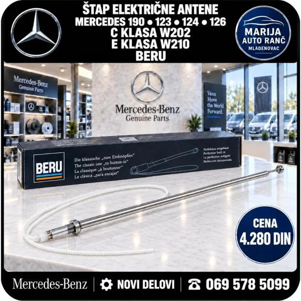 STAP ANTENE MERCEDES 19 W202 W210 ELEKTR. BERU | Antena stap