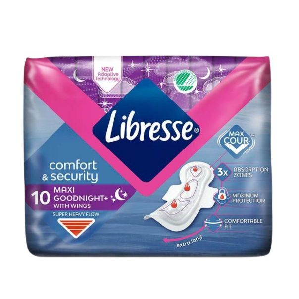 LIBRESSE Maxi Night+ – higijenski ulošci (10 komada)