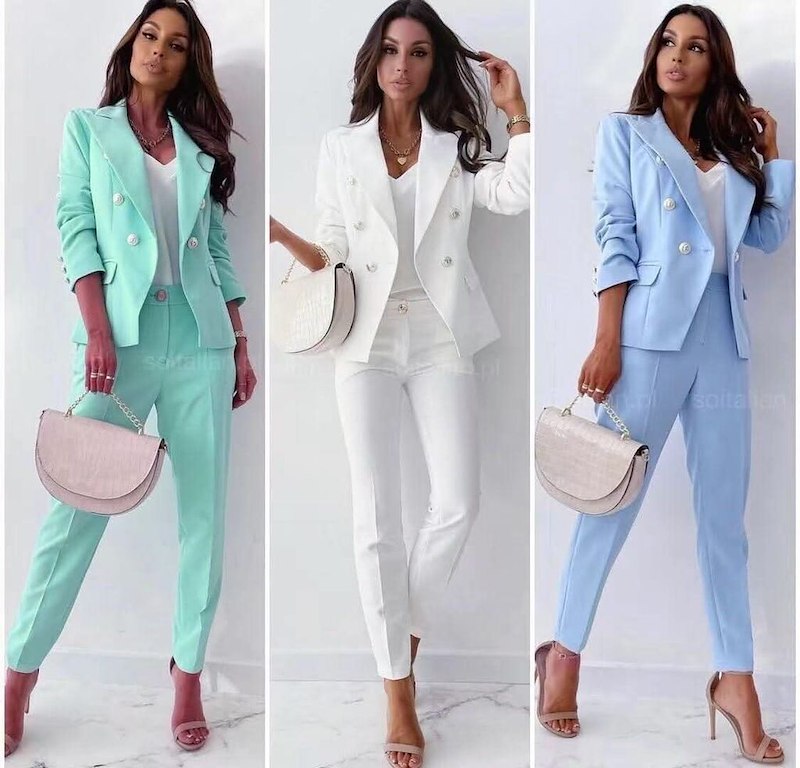 Ženski komplet – sako i pantalone Elegantan ženski komplet koji se