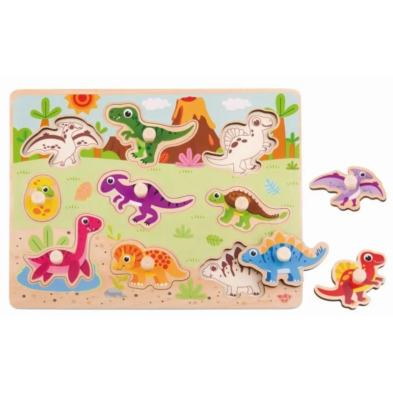 TOOKY DRVENE PUZZLE DINOSAURS