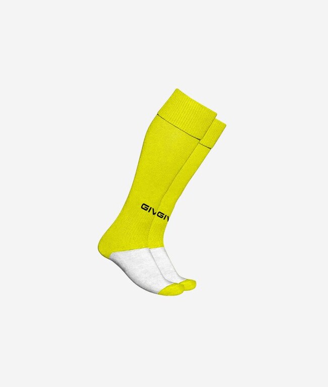 Štulpne / ponožky CALZA CALCIO fluo žltá SENIOR