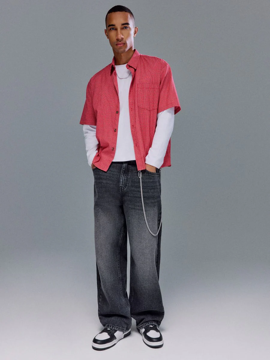 Baggy fit farmerke