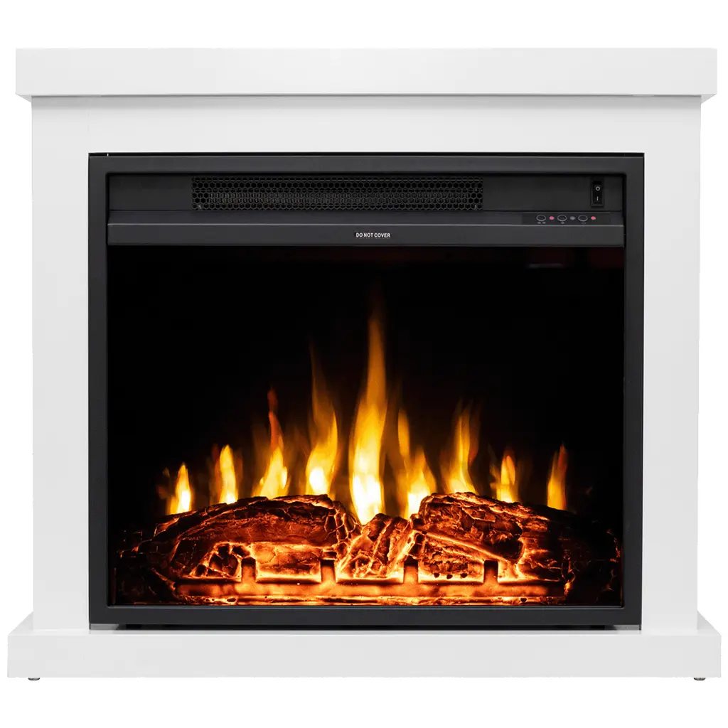 Električni kamin za kućnu upotrebu FKK11, 2000W, daljinski upravljač, beli