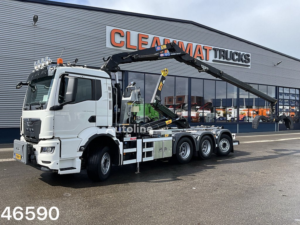 MAN TGS 35.430 8x4 HMF 19 Tonmeter Z-kraan Just 122.810 km! Geschikt kamion rol kiper