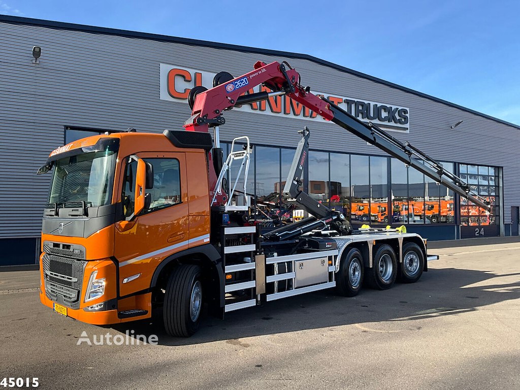 Volvo FM 420 8x2 Euro 6 HMF 26 t/m laadkraan Geschikt voor alle milieu kamion rol kiper
