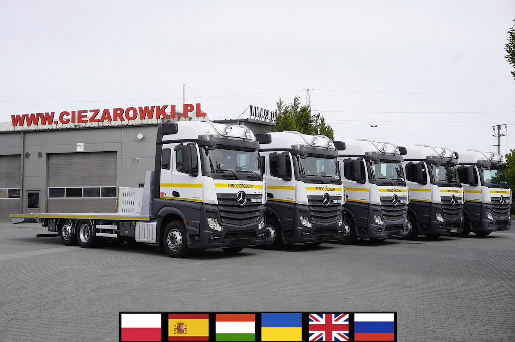 Mercedes-Benz Actros 2540 6×2 / 50 tho. km! / NEW GALVANIZED tow truck 9 m / 5 šlep auto
