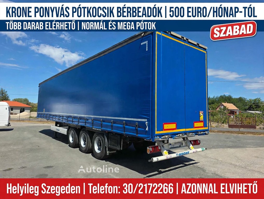 Izdajem Krone SD 24 poluprikolicu sa kliznom ceradom