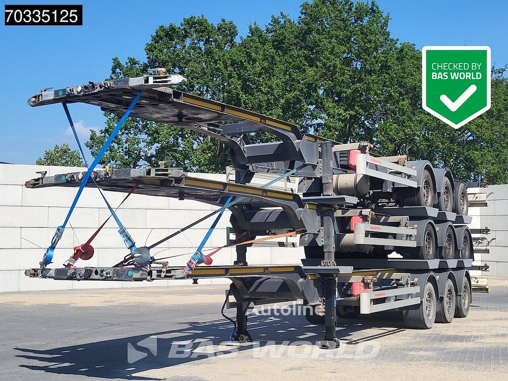Kässbohrer CS 40ft Lift Axle Stack poluprikolica za prevoz kontejnera