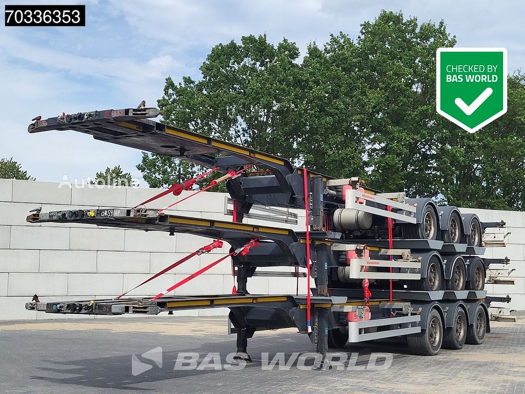 Kässbohrer CS 3 axles Lift Axle Stack poluprikolica za prevoz kontejnera