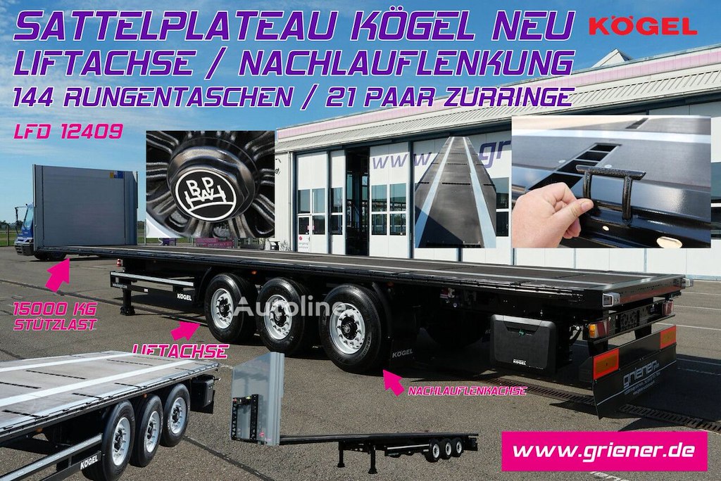 Nova Kögel SN24 poluprikolica platforma