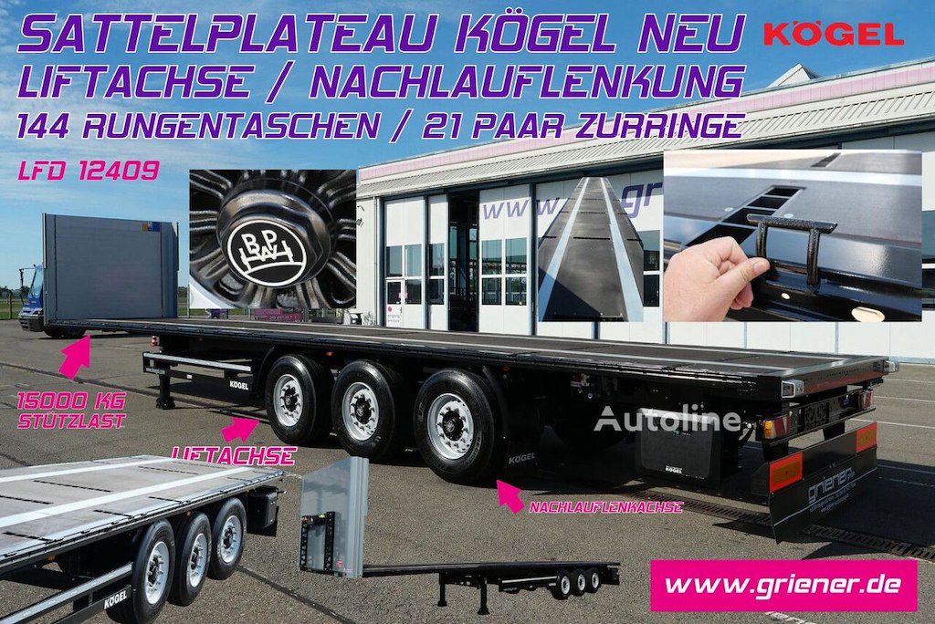 Nova Kögel SN24 poluprikolica platforma