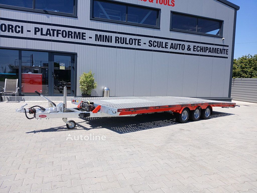 Nova TA-NO SCORPIO 6.0 PREMIUM platforma auto 6M, podea aluminiu, troliu el prikolica platforma