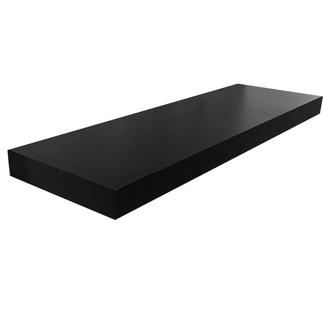 Ligno zidna polica 80x26x5 crna
