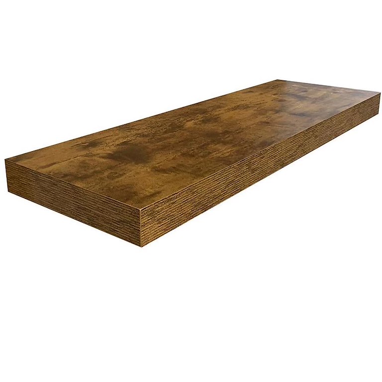 Ligno zidna polica 80x26x5 hrast