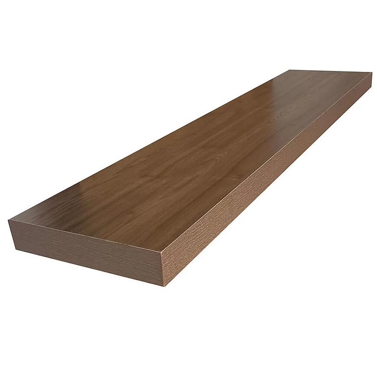 Ligno zidna polica 120x26x5 braon