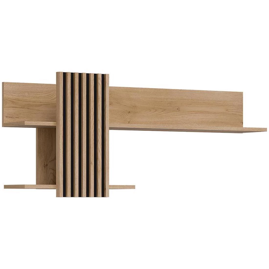 Ferro zidne police 126x24x53,5 hrast