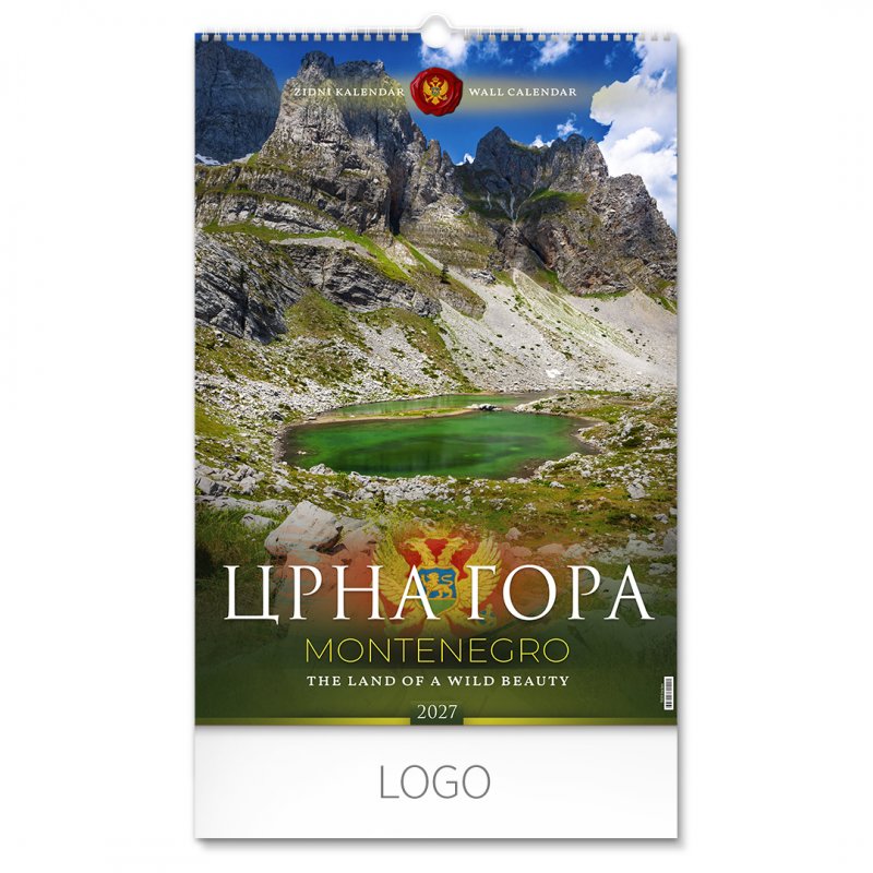CRNA GORA, zidni kalendar: 7 listova, dvomesečni
