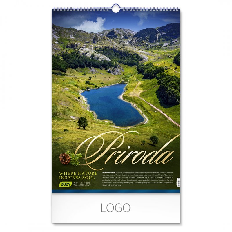 PRIRODA 01, zidni kalendar: 7 listova, dvomesečni