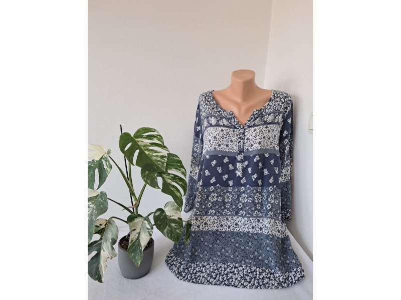 Boho viskozna cvetna tunika Bexleys vel XL XXL