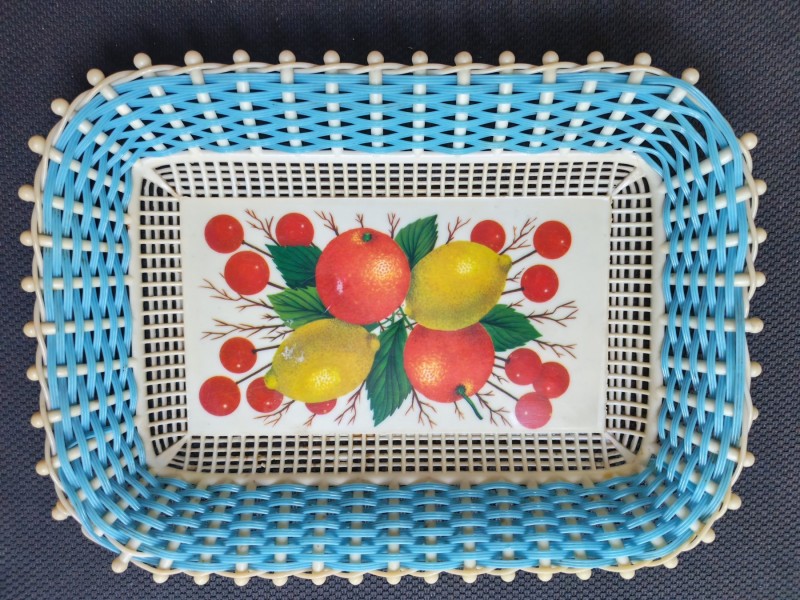 ExYu retro korpica za hleb (plava)