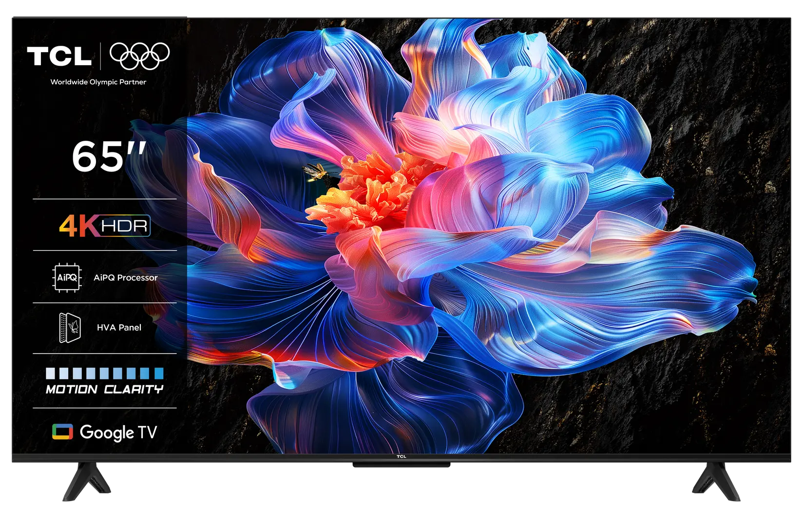 TCL Televizor 65V6C 65", 4K UHD, Smart, Google TV, Crni