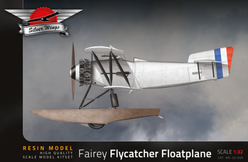 Silver Wings 32-025 Fairey Flycatcher Floatplane - Wooden Float With Wheel