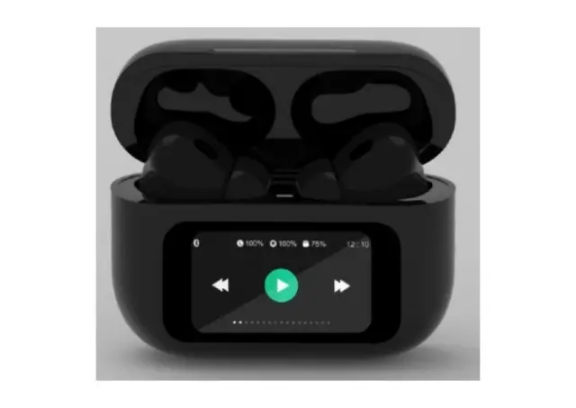 Gembird Slušalice TWS-LCD-ANC-01-BK, Bluetooth V5.1, TWS, LCD display, Active Noise Cancelling, Crne