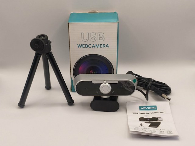 USB Web kamera Full HD 1080p (Built-in Mic) + Tripod