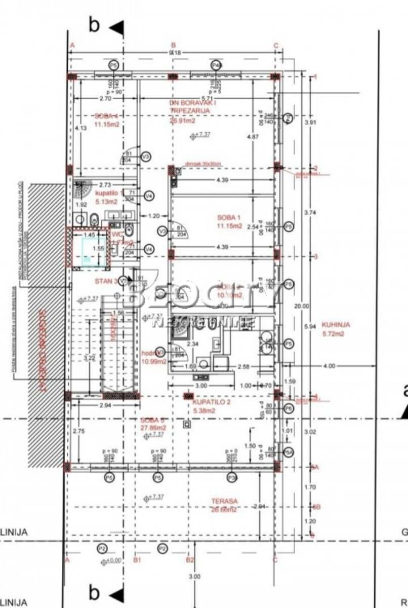Stan, Novi Sad – Adamovićevo Naselje | Prodaja · 134m² · 384.750€