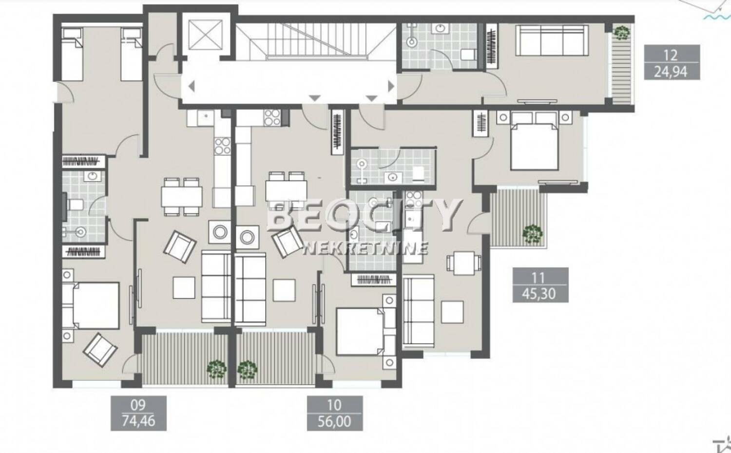 Dvosoban stan, Tivat – Centar | Prodaja · 45m² · 192.600€