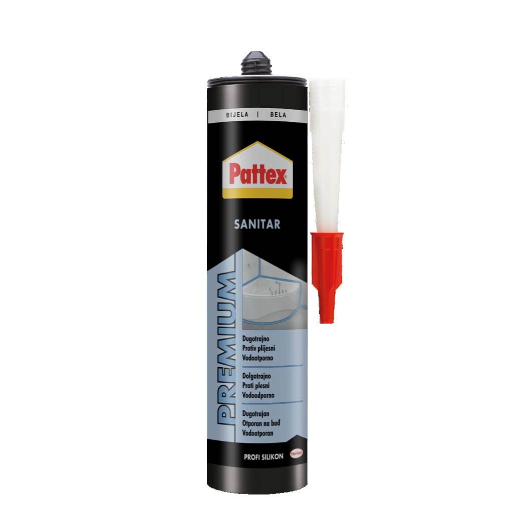 PATTEX SILIKON SANITARNI BELI 280ML