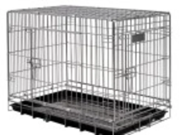 FARMCOMPANY metalni sklopivi kavez za pse 92X57X65cm