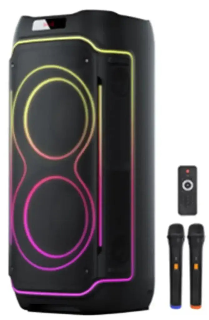 Intex Bluetooth zvučnik Boombox DR-S8, 80 W, 2 x Mic, Crni