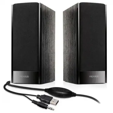 MICROLAB Stereo zvučnici B-56 USB pwr, 3.5 mm crni