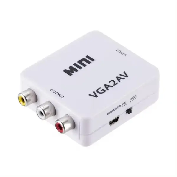 GEMBIRD Konverter VGA u AV, Mini, Beli