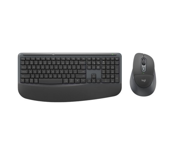Logitech - Logitech MK880 Signature Comfort Plus Wireless Desktop US, Graphite