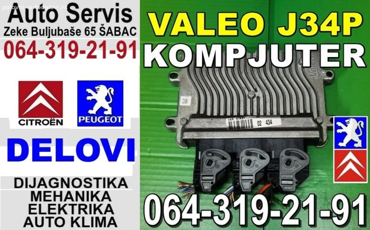 KOMPJUTER VALEO J34P Pežo Citroen Peugeot