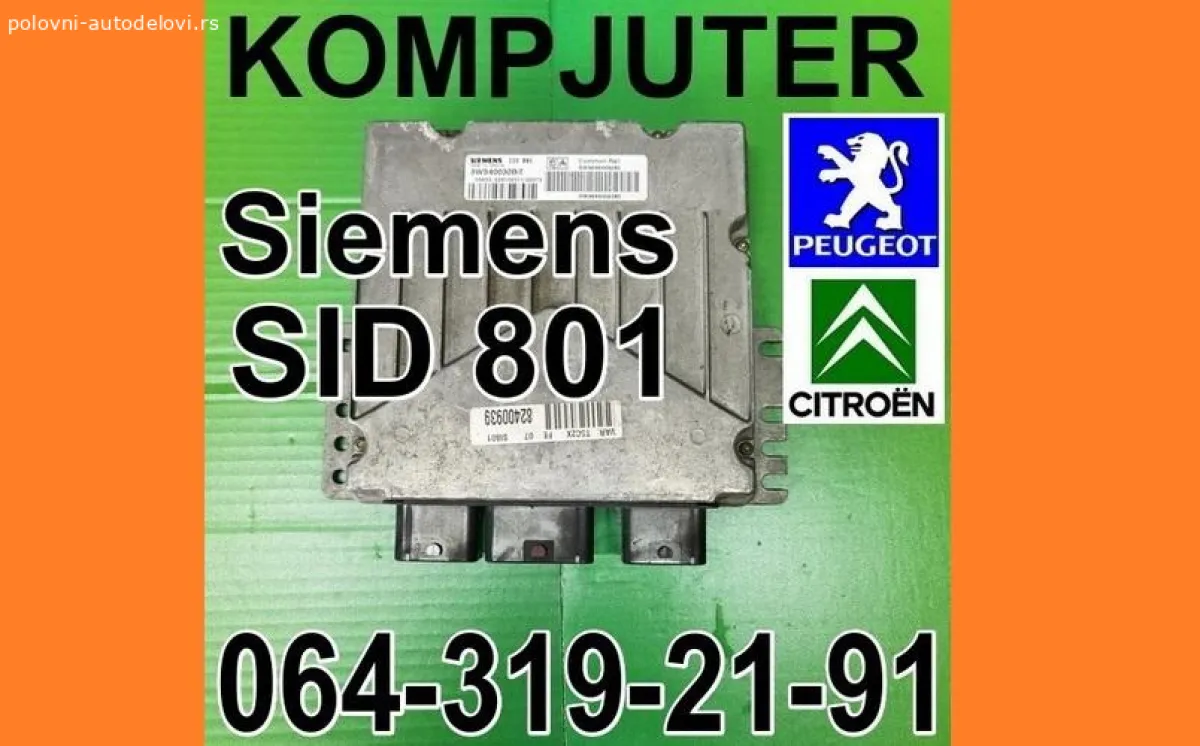KOMPJUTER Siemens SID801 Pežo 5WS40030B-T Citroen Peugeot