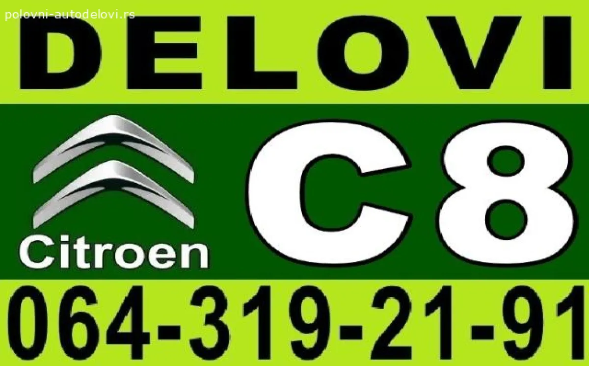 Citroen C8 Viljuška Letva Volana Nosač Doboš Disk Glavčina