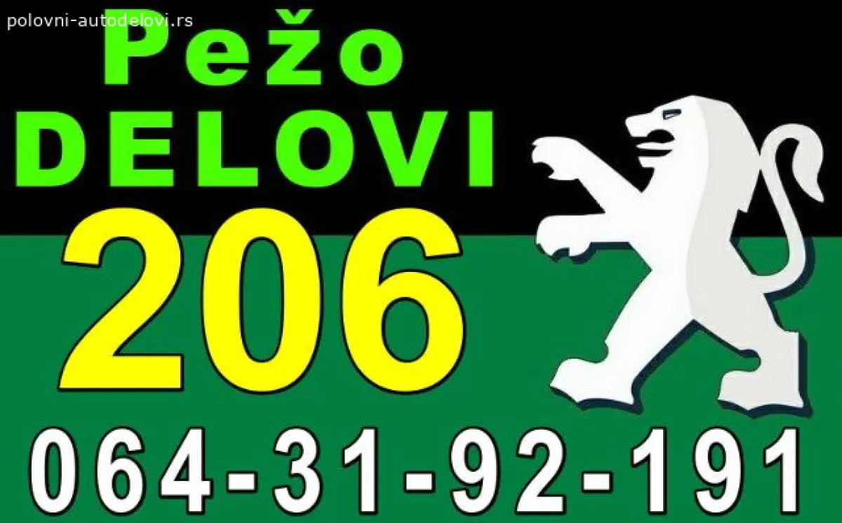 Pežo 206 DELOVI Peugeot