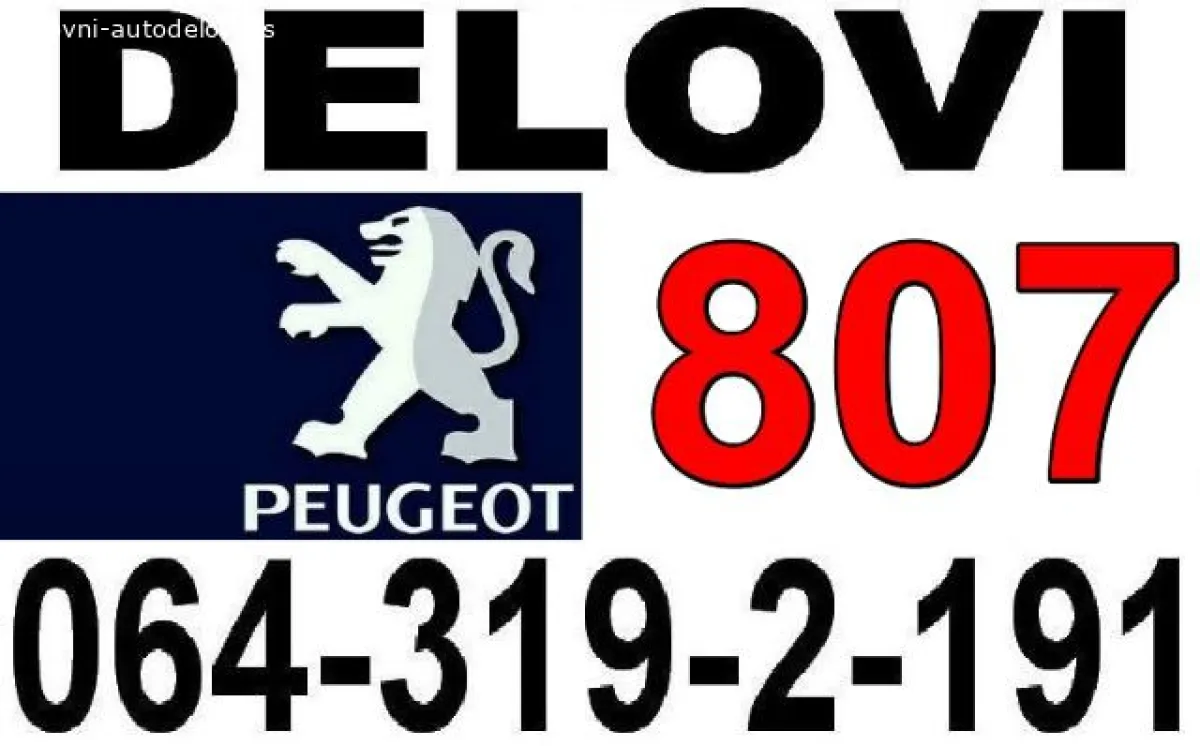 Pežo 807 Amortizer Ležaj Opruge i DELOVI Peugeot