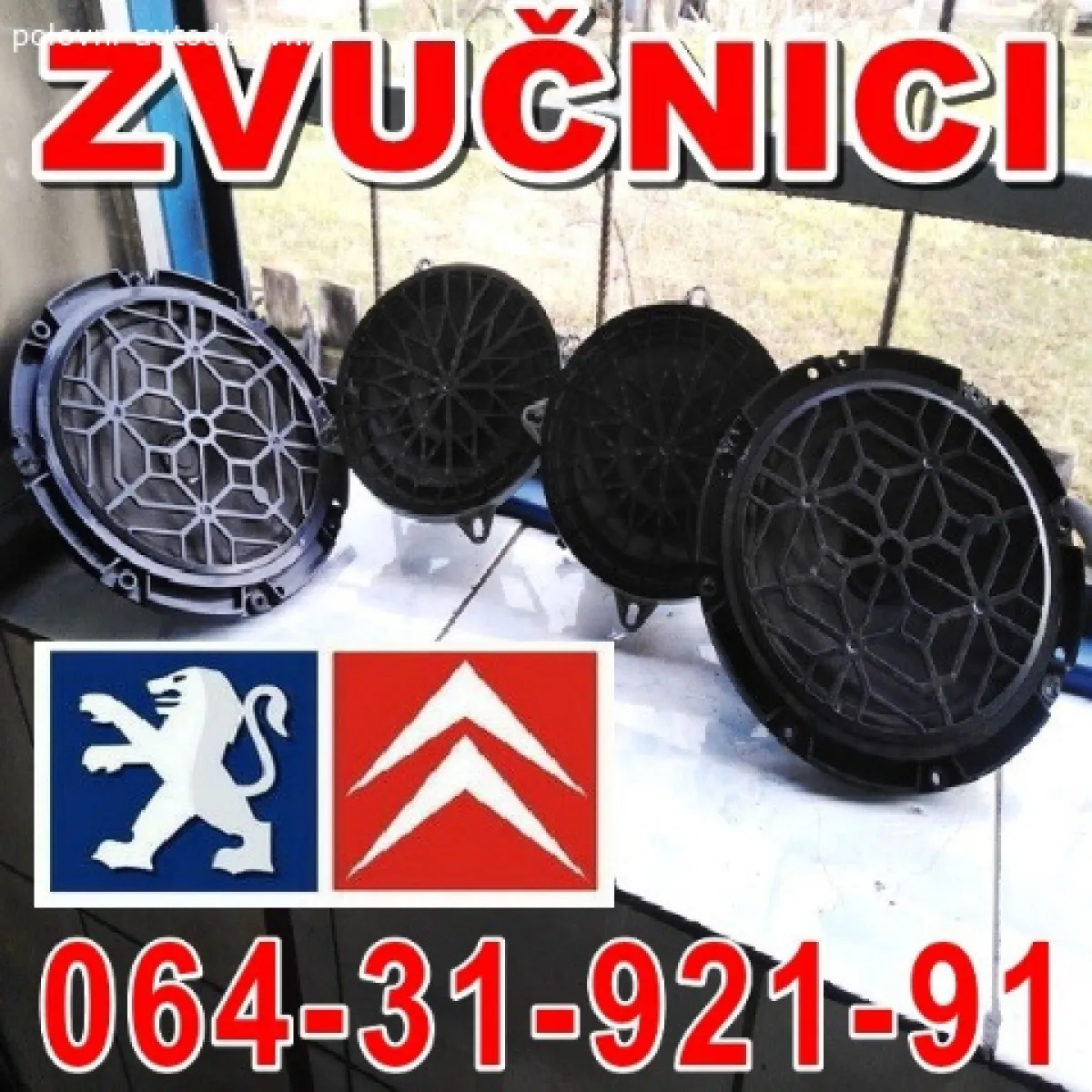 Pežo ZVUČNICI za AUTO Peugeot