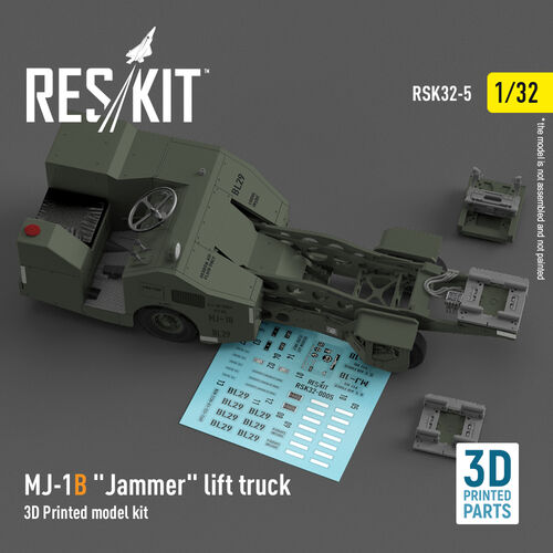 DISCONTINUED RES/KIT K32-0005 MJ-1B 'Jammer' Lift Truck (3D Printed Model Kit)