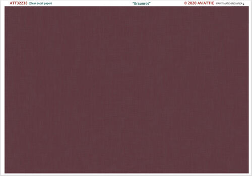 Aviattic ATT32238 Braunrot - paint on linen (clear decal paper)