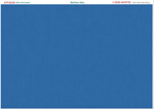 Aviattic ATT32240 Büchner Blue - paint on linen (clear decal paper)
