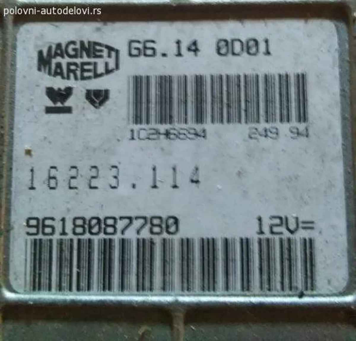 Kompjuter Magneti Marelli 961 8087780 Peugeot