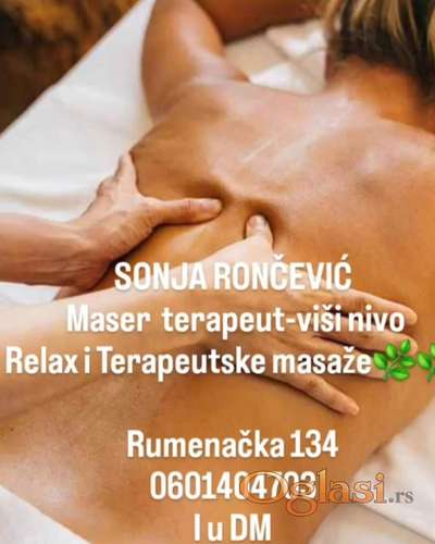 Relax, deep relax, terapeutska masaža
