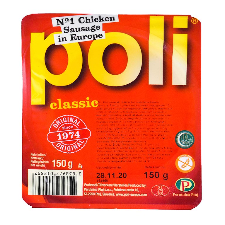 Perutnina Poli kobasica slajs 150g