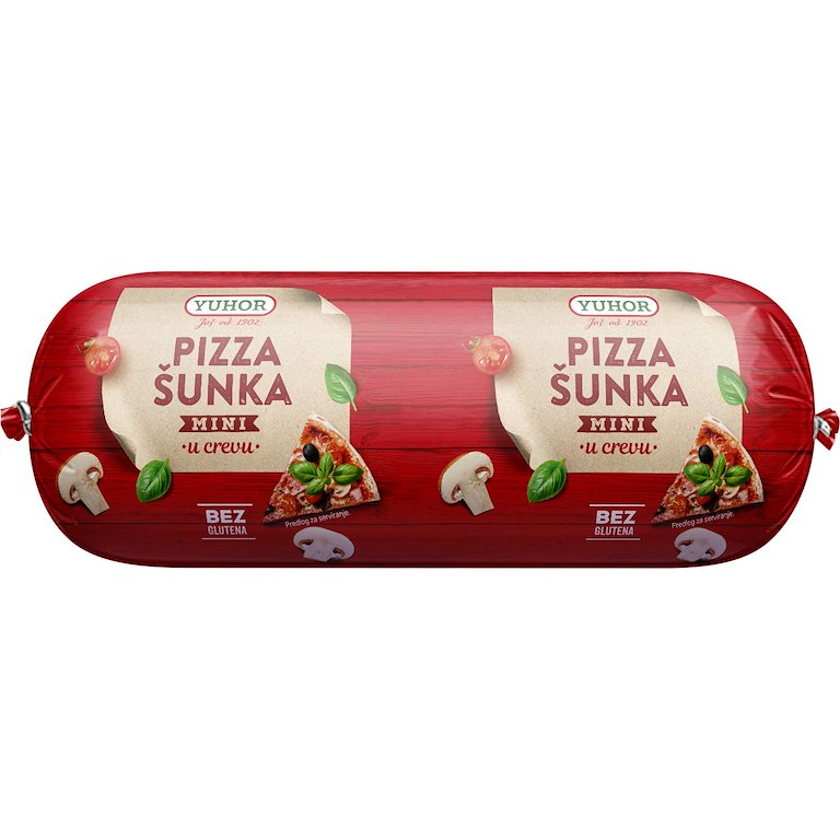 Yuhor šunka pizza mini 350g