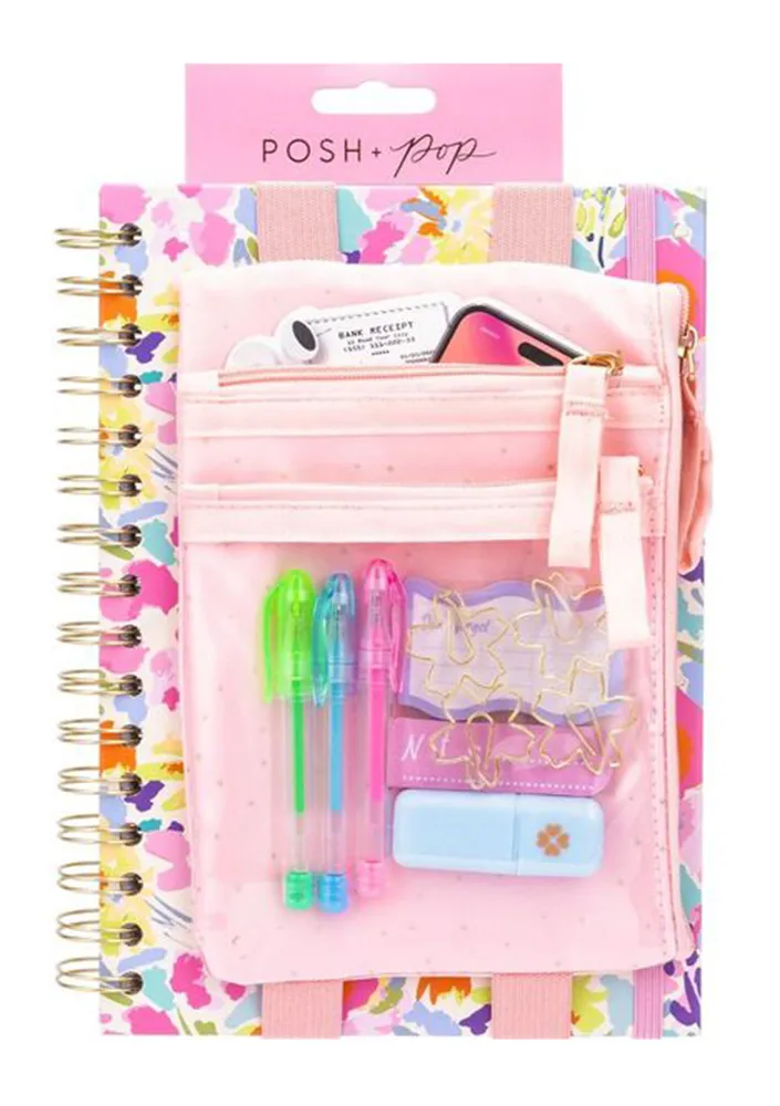 POSH POP set za pisanje sa notesom i priborom FLOWER
